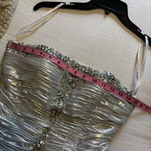 Party Time | Dresses | Silver Prom Dress Statement Dress | Poshmark